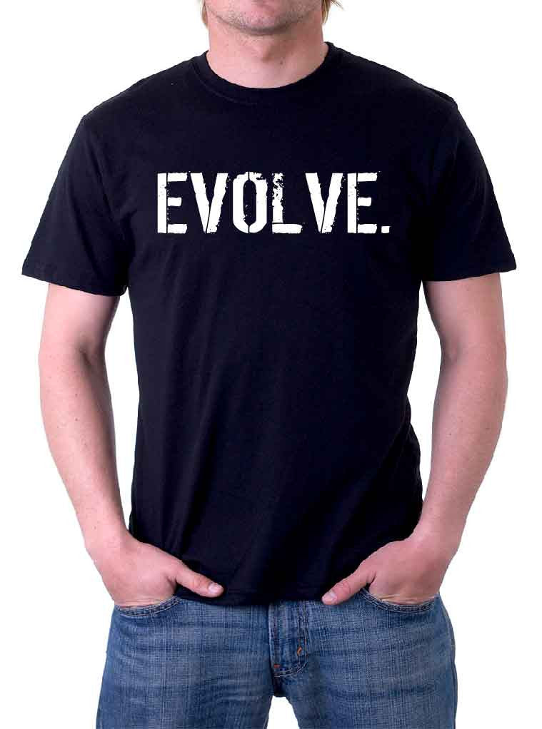 B&W Men's oneWORD EVOLVE Shirt – the word changes